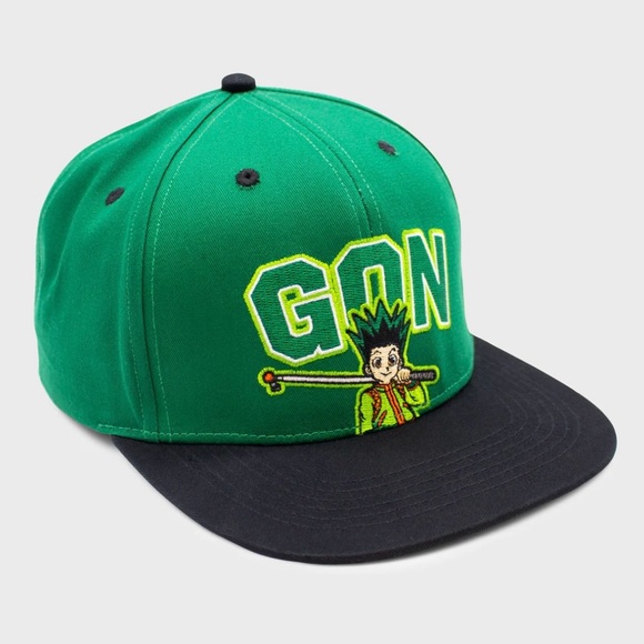 Culturefly | Accessories | Hunter X Hunter Green And Black Gon Snapback ...